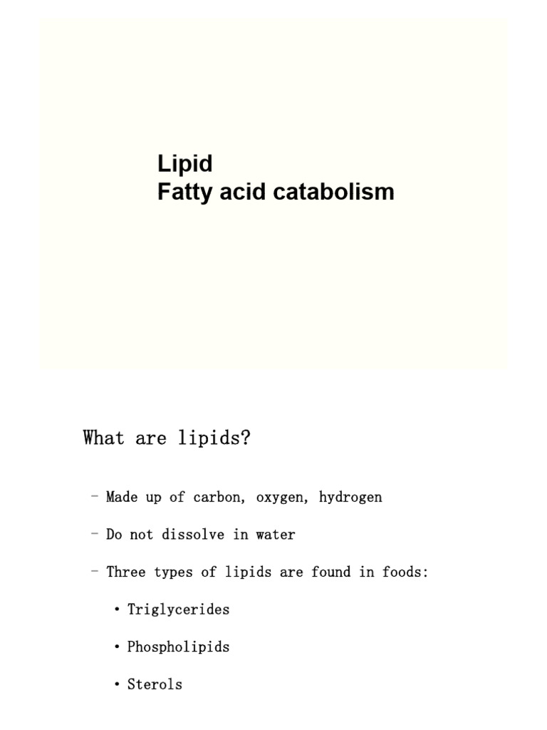 BÃ I 5 Lipid (Version 1) (Compatibility Mode) | PDF | Fatty Acid ...