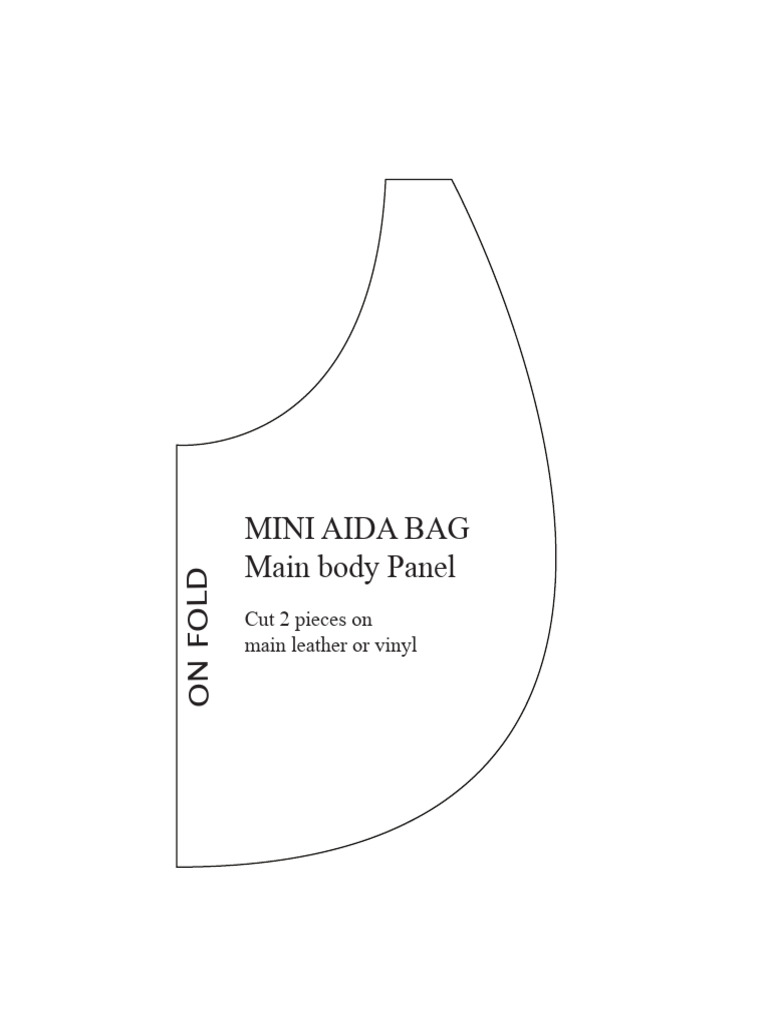 Mini Aida Bag Pattern | PDF