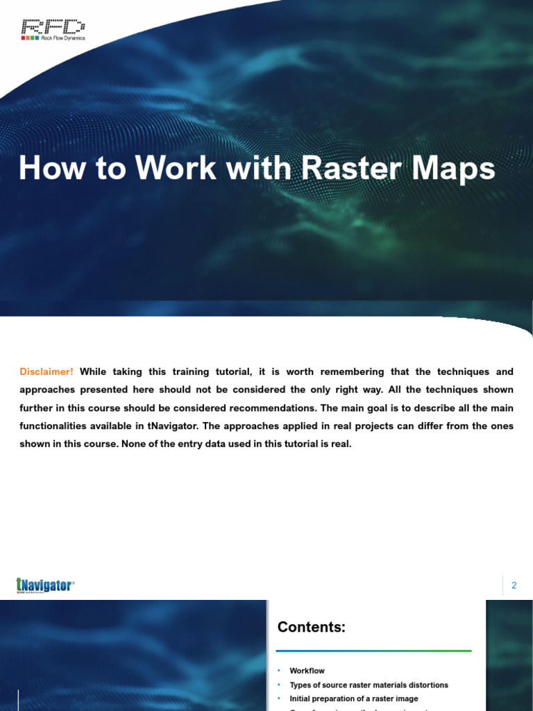 How To Work With Raster Maps English | PDF | Contour Line