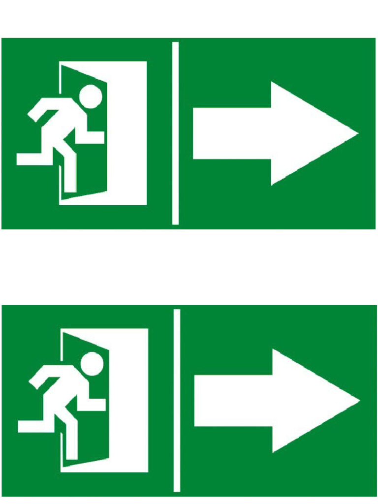 Señaletica Vías de Evacuación y Salida de Emergencia | PDF