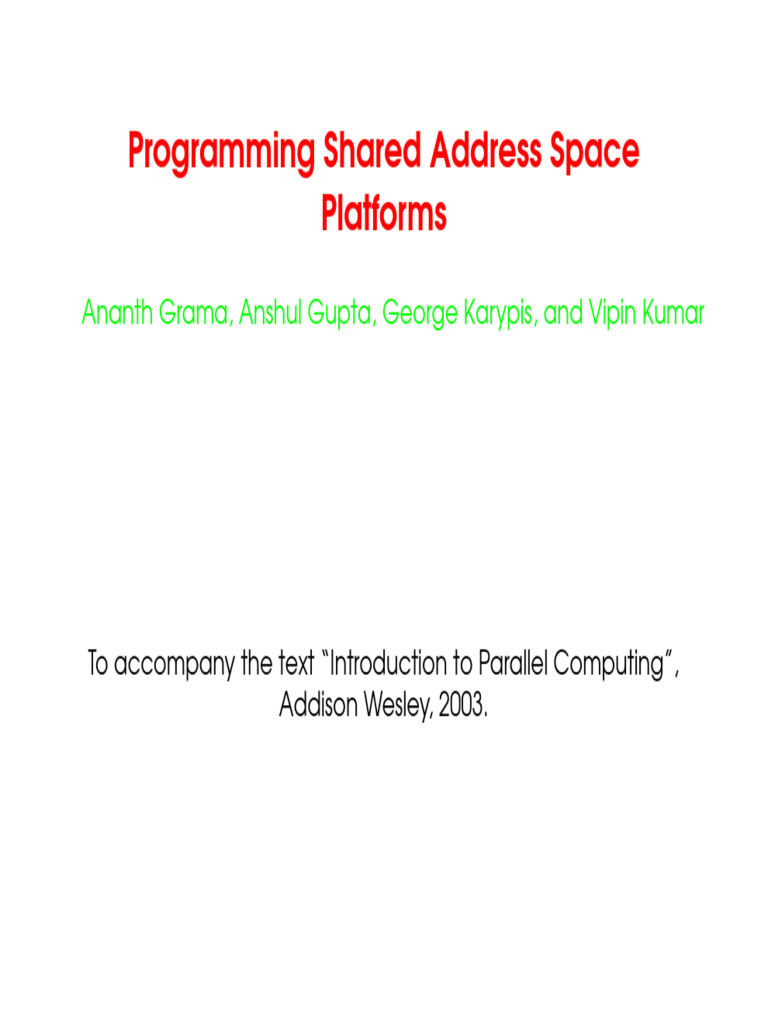 High Performance Computing | PDF | Thread (Computing) | Computing