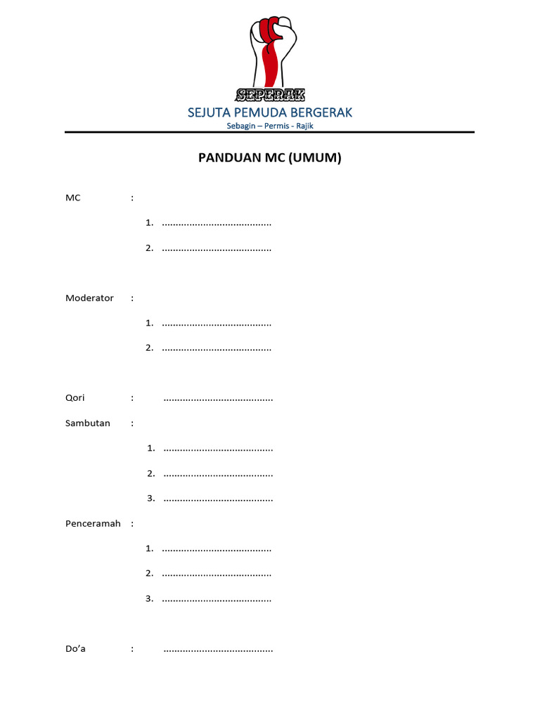 Protokol Acara - 8 Februari 2024 | PDF