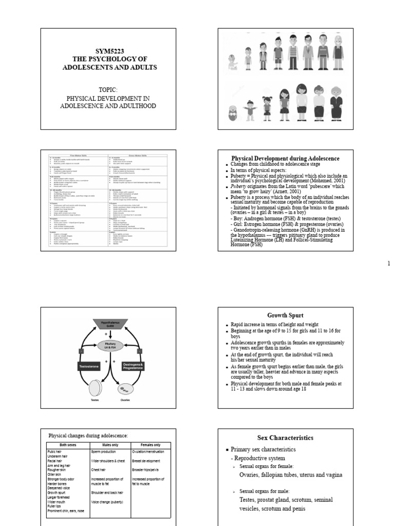 Topic 2 - Physical Development | PDF | Puberty | Luteinizing Hormone