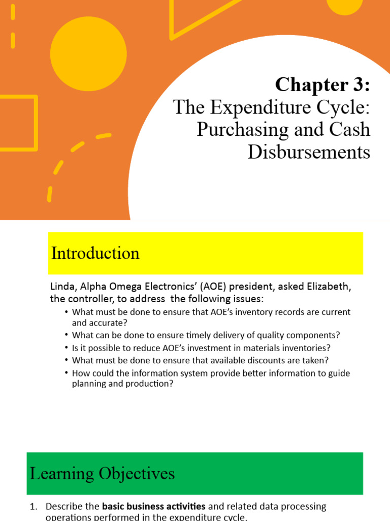 AIS 2 - Chapter 3 AIS Purchasing Cycle | PDF | Accounts Payable | Receipt