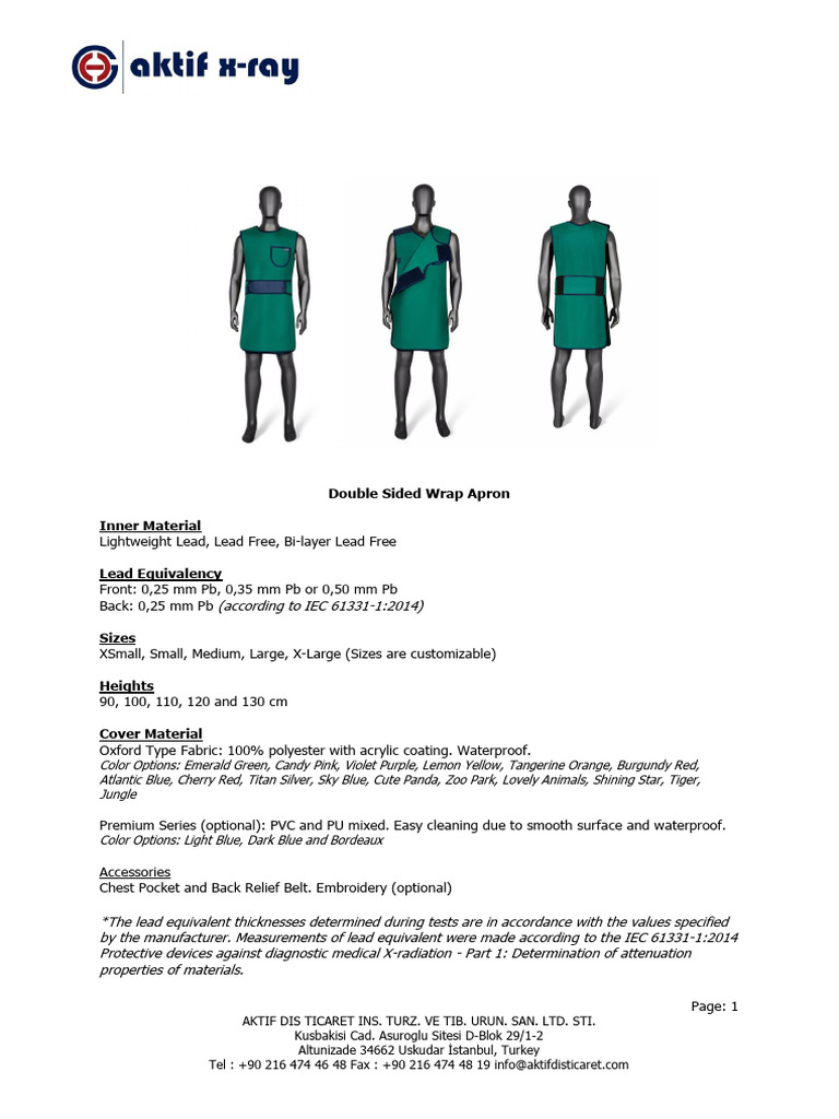 Double Sided Apron Wrap Model | PDF