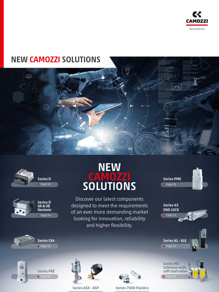 CAMOZZI New Products | PDF | Valve | Programmable Logic Controller