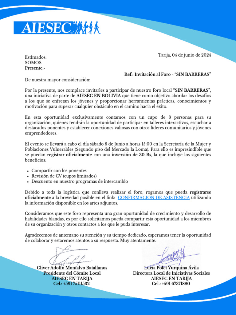Invitacion Somos | PDF
