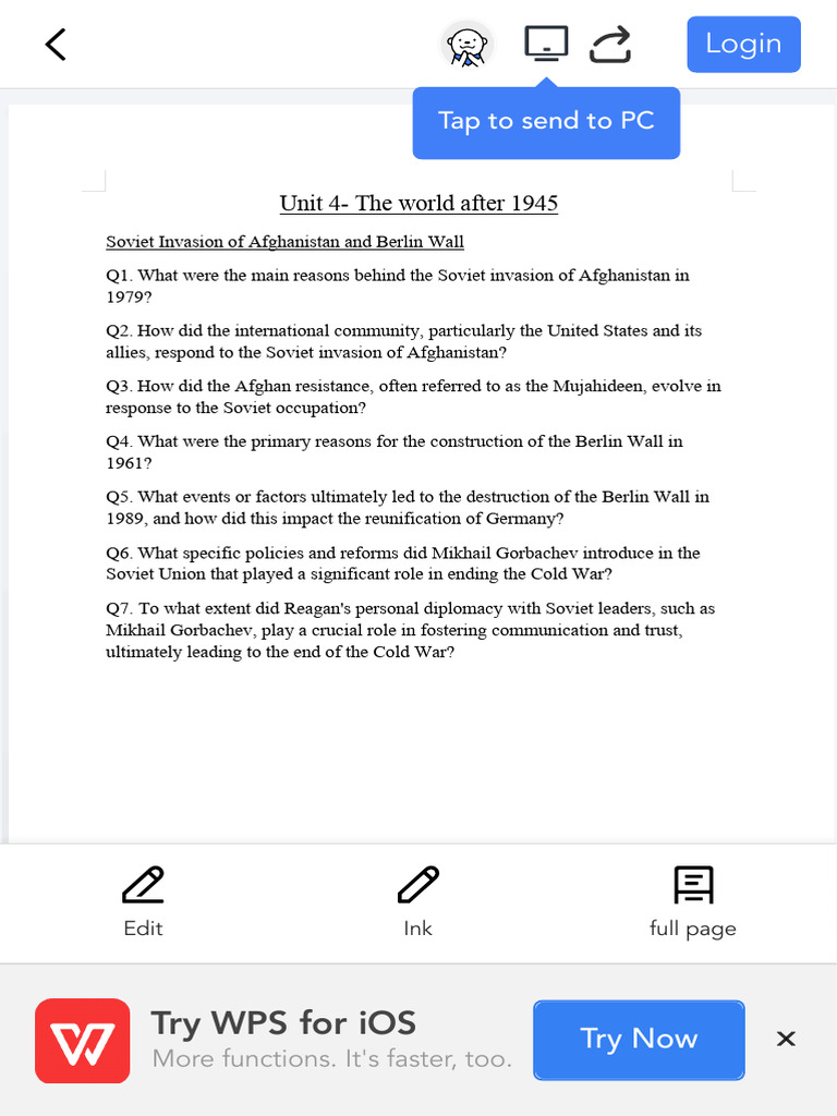 Unit 4 - The World After 1945 - Afganistan and Berl | PDF | Politics