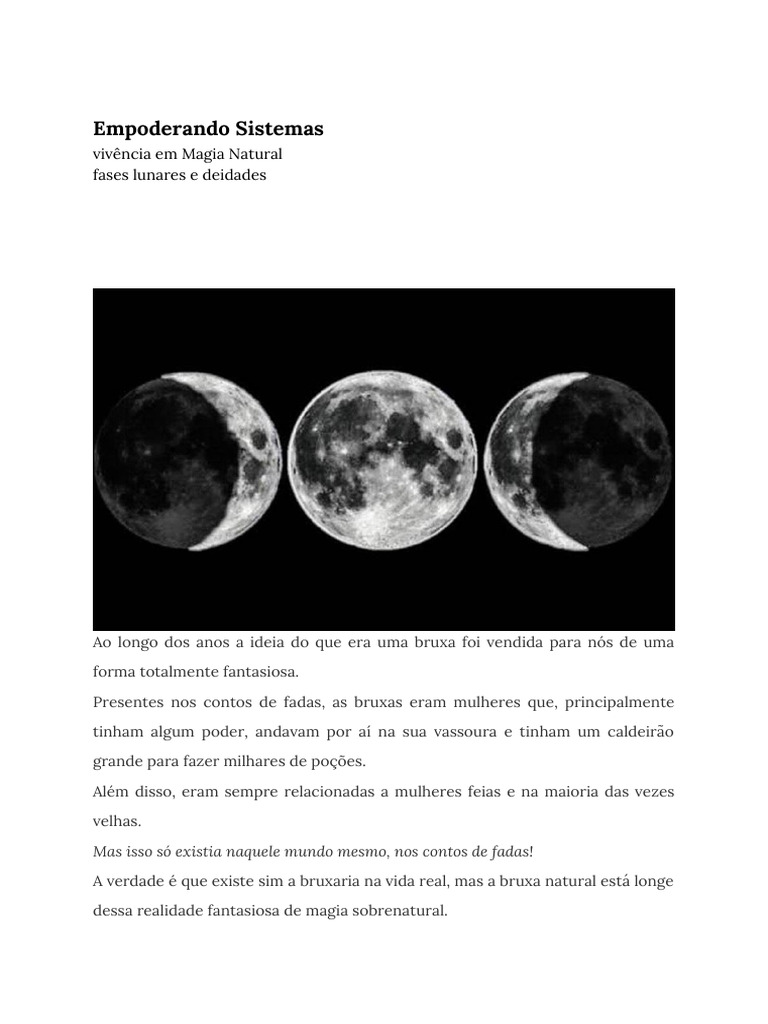 A Lua & Seus Rituais | PDF | Lua | Amor