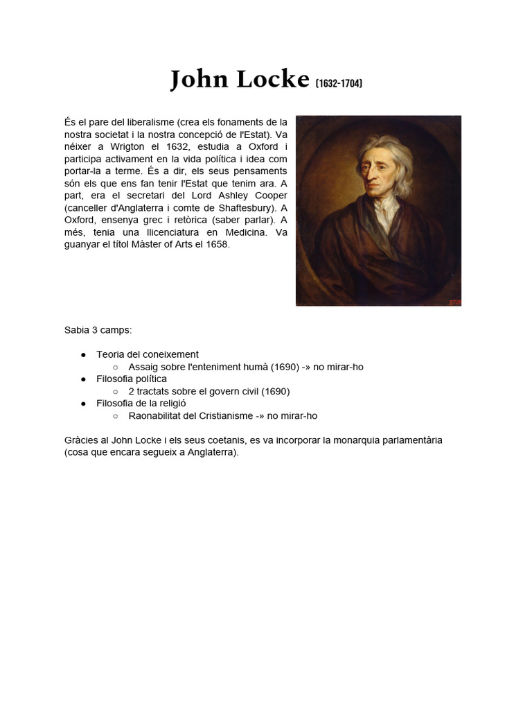 John Locke (1632-1704) | PDF