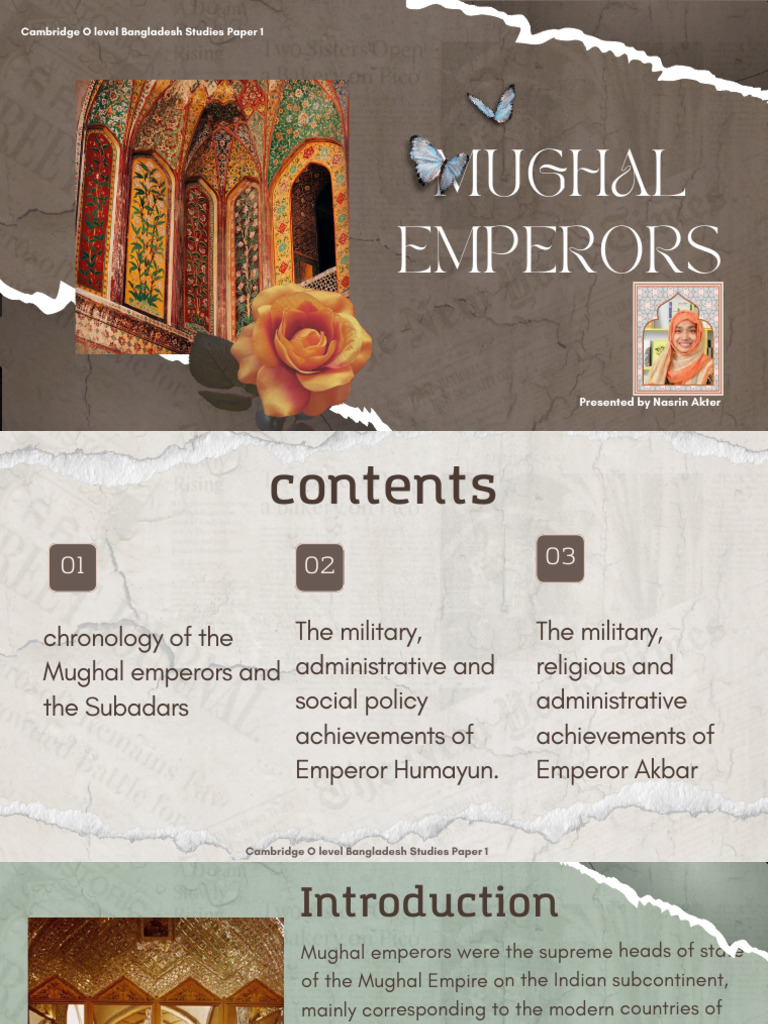 Humayun and Akbar: Mughal Achievements | PDF | Mughal Empire | Emperor