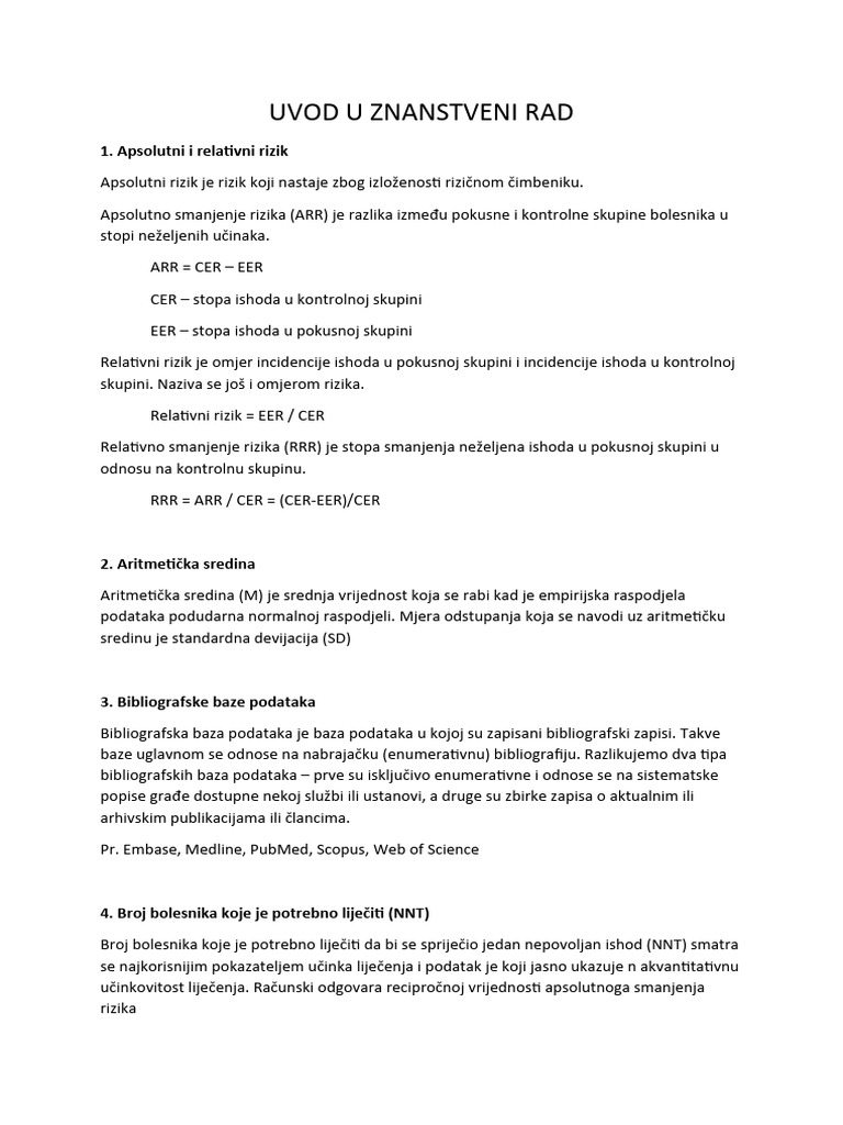 Uvod U Znanstveni Rad | PDF