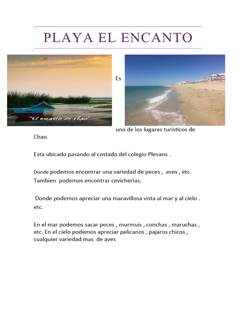 PLAYA EL EncantO | PDF