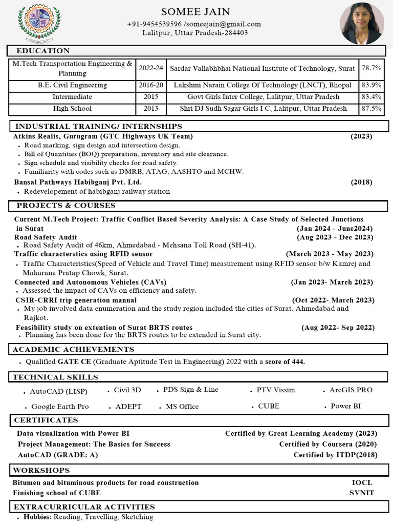 Somee_CV_NIT_Surat | PDF | Analytics | Engineering