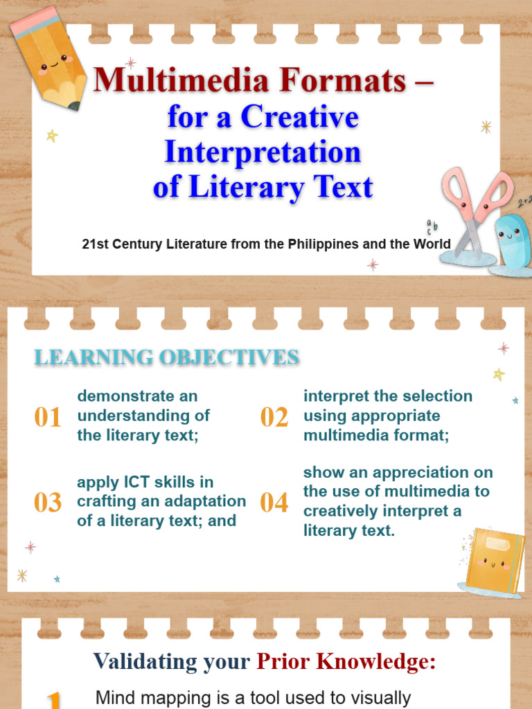 8 - Multimedia Formats - Creative Interpretation of A Literary Text ...