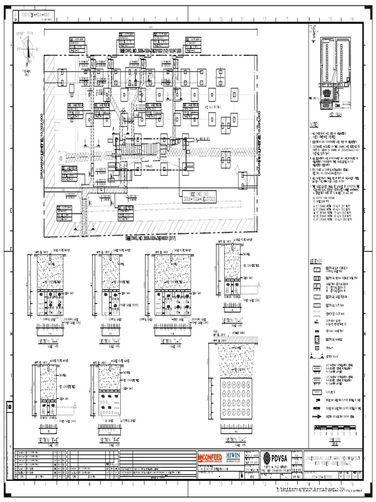 3006-100A-DE231003 - Underground Duct Bank - Trench Layout For Power ...