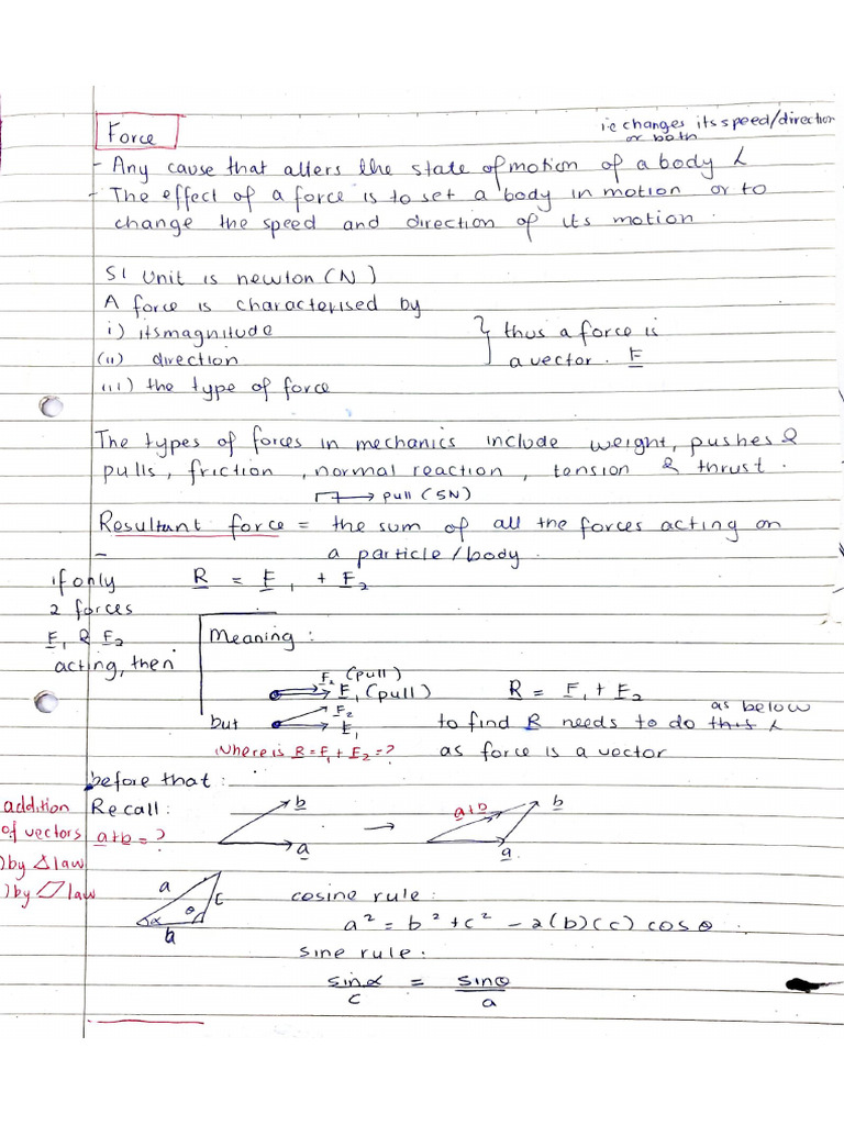 Forces & Equilibrium 1 | PDF