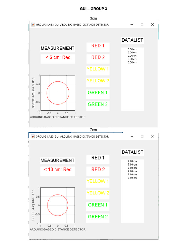 Group3 Lab3 Gui Arduino Based Distance Detector | PDF