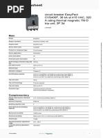 Product Data Sheet: Easypact CVS - CVS630F ETS 2.3 Circuit Breaker ...