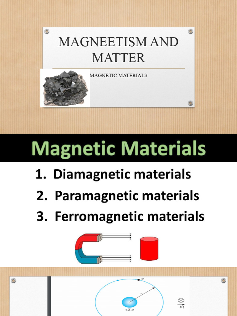 New Magnetism and Matter | PDF