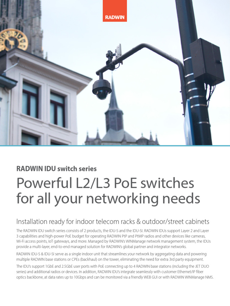 IDU Switch Series Brochure ENG W 002 1 | PDF | Network Switch ...