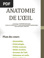 Anatomie de l'Œil : Structure et Fonction | PDF | Cornée | Rétine