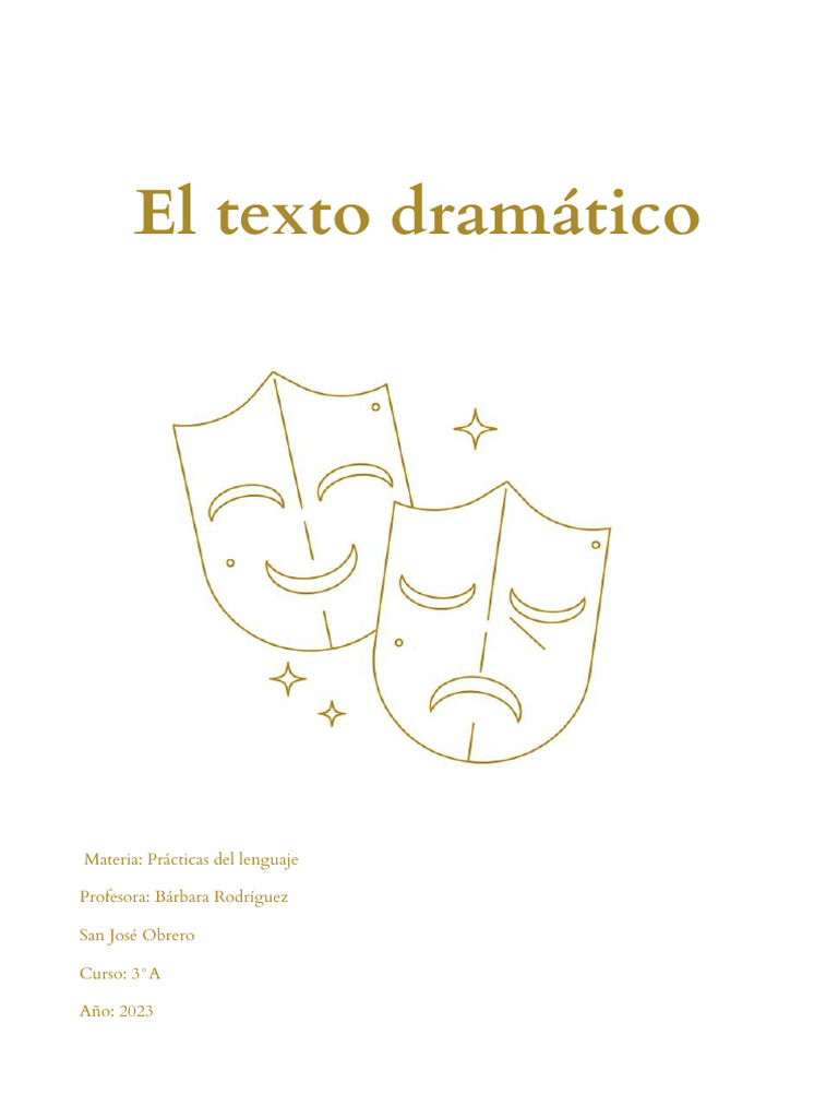 Cuadernillo Texto Dramático - 060354 | PDF | Teatro | Monólogo