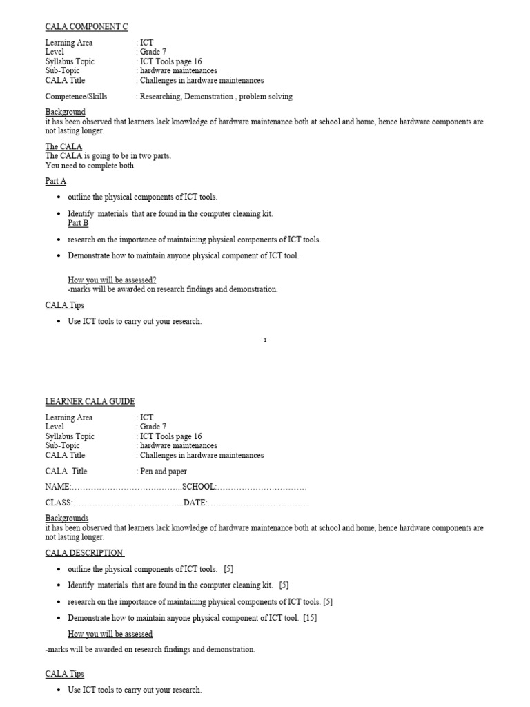 Ict Cala | PDF | Educational Technology | Learning