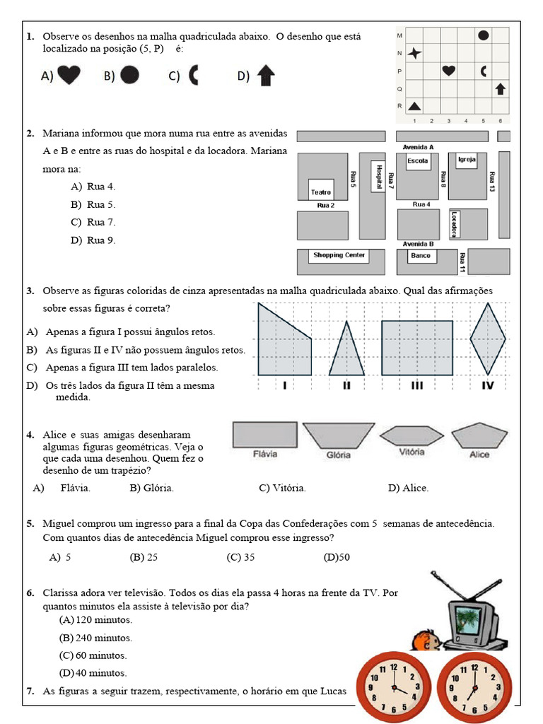 Revisao Mat Prova PR | PDF