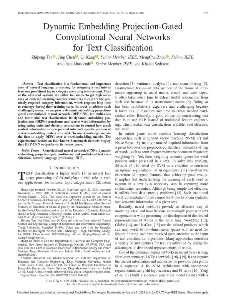 Dynamic CNNs for Text Classification | PDF | Artificial Neural Network | Applied Mathematics