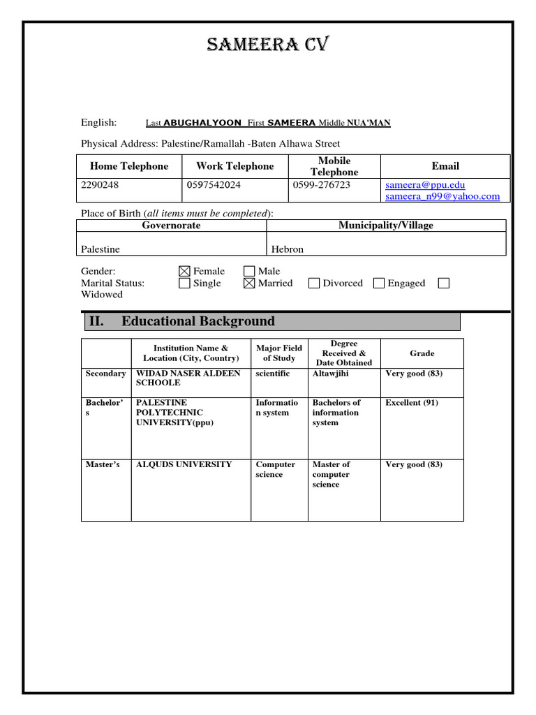 Sameera CV-english 2024 | PDF | Educational Technology | Innovation