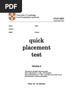Oxford Placement Test 1 | PDF