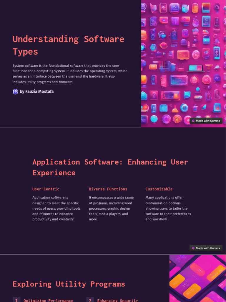Understanding-Software-Types Pin My Commen | PDF | Operating System | User Interface