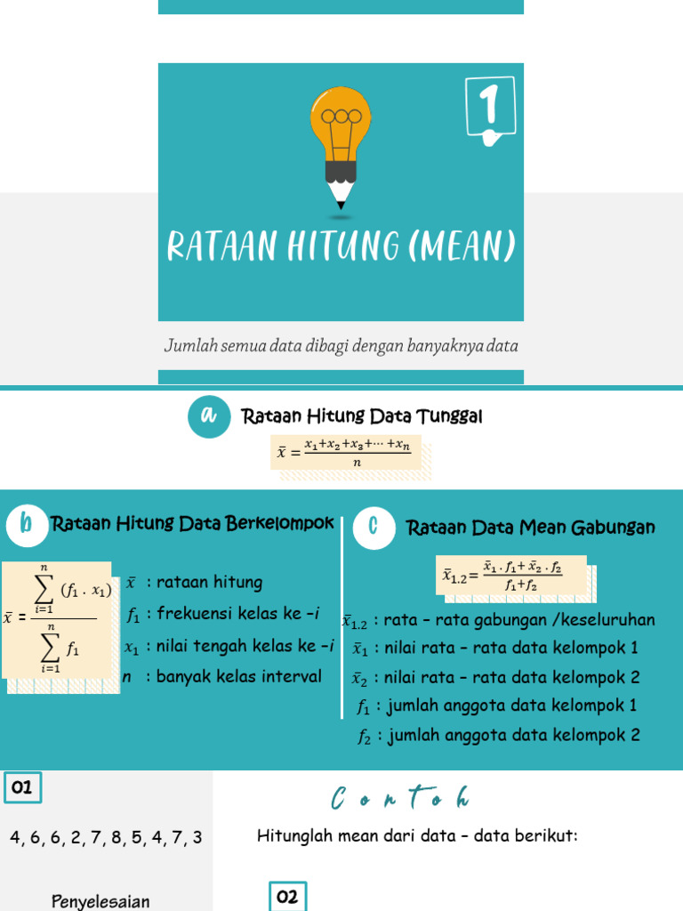 Panduan Menghitung Rataan Hitung | PDF