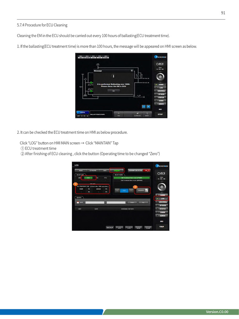 ECS MANUAL - EN - Ver.C0.00 Ch.5.74 Procedure of ECU Cleaning (Rev03) | PDF