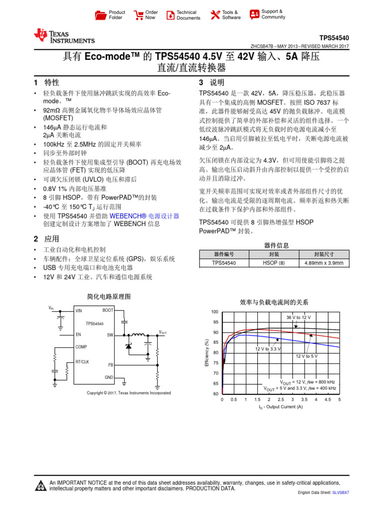 Tps 54540 | PDF | Electrostatic Discharge | Amplifier