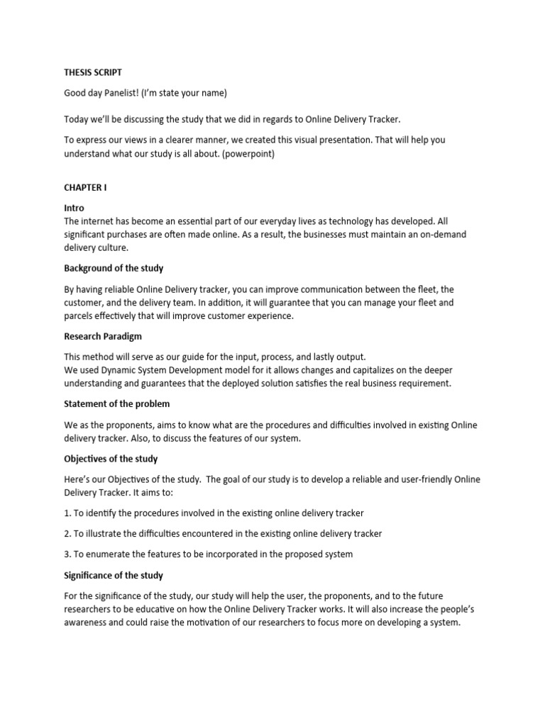 Thesis Script | PDF | Information Technology Management | Information ...