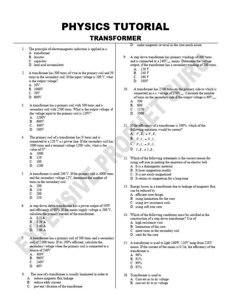 TRANSFORMER | PDF | Transformer | Inductor