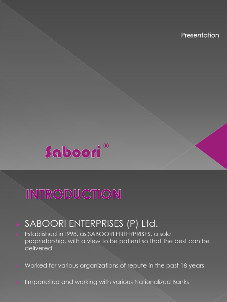 Saboori Presentation | PDF | Banks | Banking
