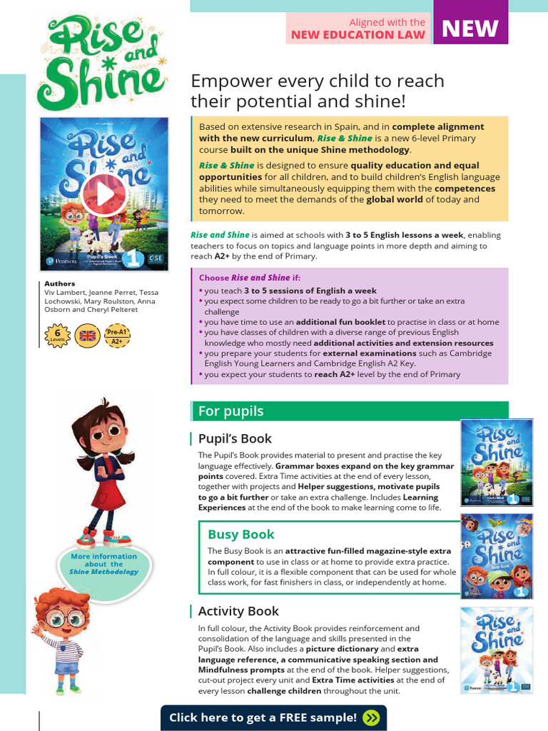 Rise and Shine Brochure | PDF | Teachers | Curriculum