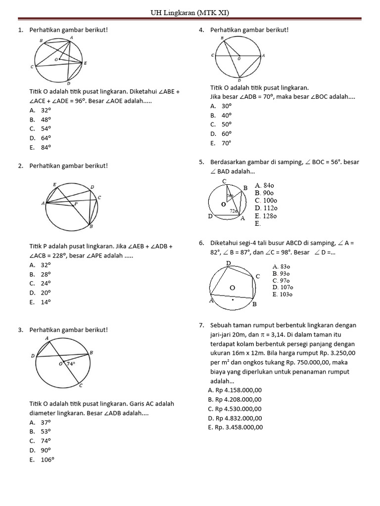 UH Lingkaran Latihan IPS | PDF