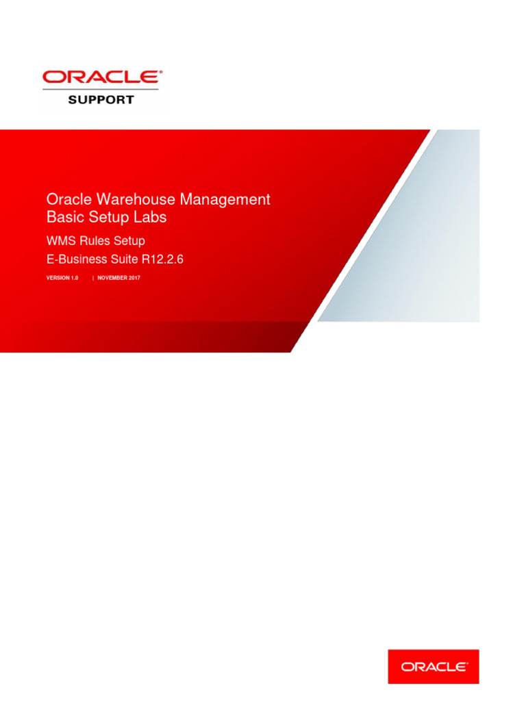 Oracle WMS Rules Setup Guide | PDF | Warehouse | Pl/Sql