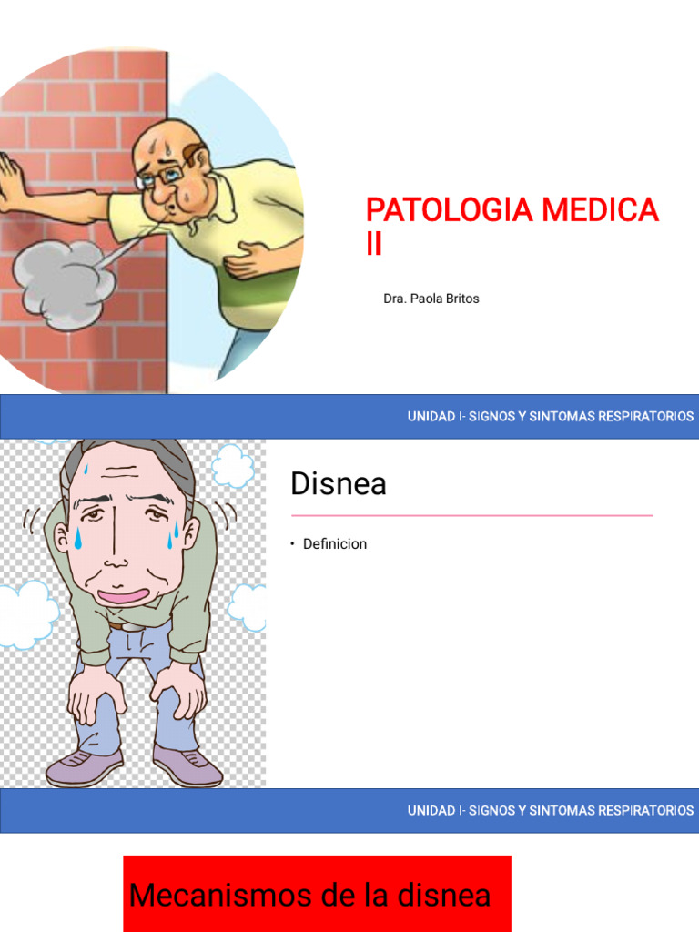 Unidad I Disnea 1 | PDF | Insuficiencia cardíaca | Neumología
