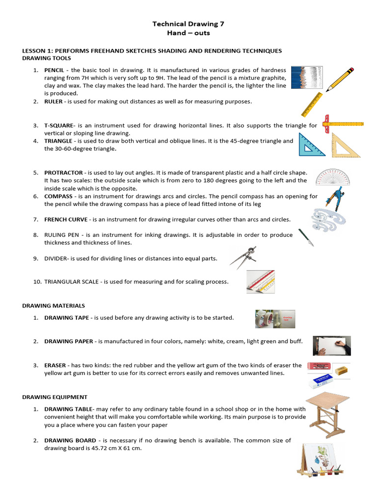 Drawing tools | PDF | Drawing | Triangle