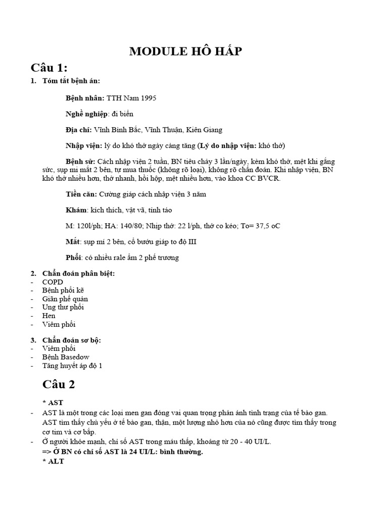 Module Hô Hấp | PDF