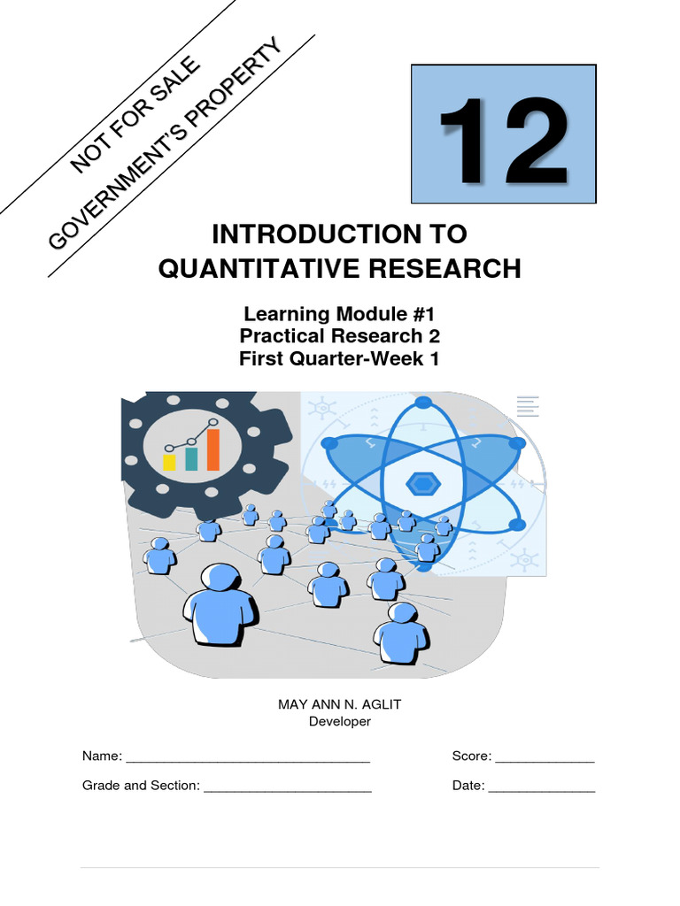 PR2 Q1mod1 Intro Quanti Research May Ann Aglit Bgo v1 | PDF ...
