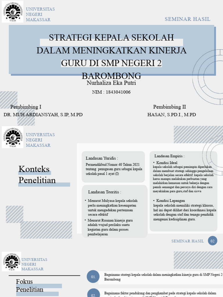 Contoh Powerpoint Seminar Hasil | PDF