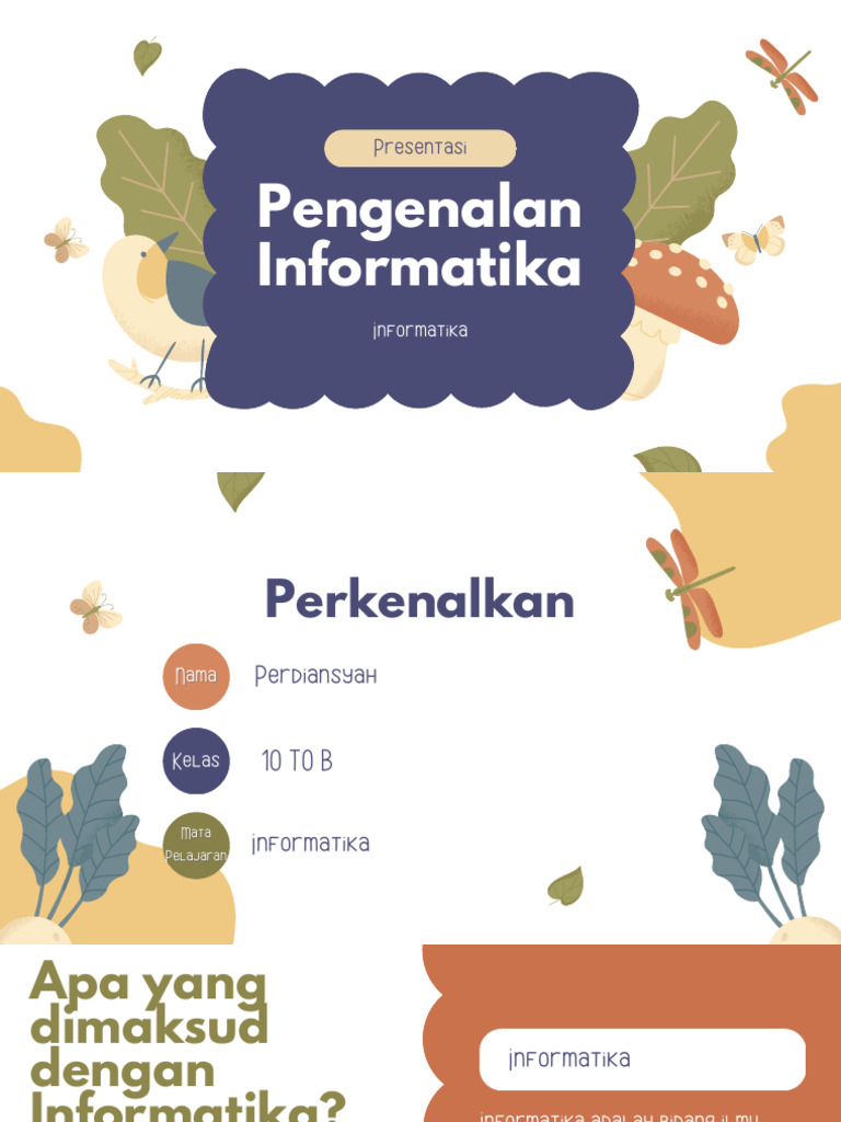 Tugas Presentasi Pengenalan Informatika - 20240725 - 200057 - 0000 | PDF