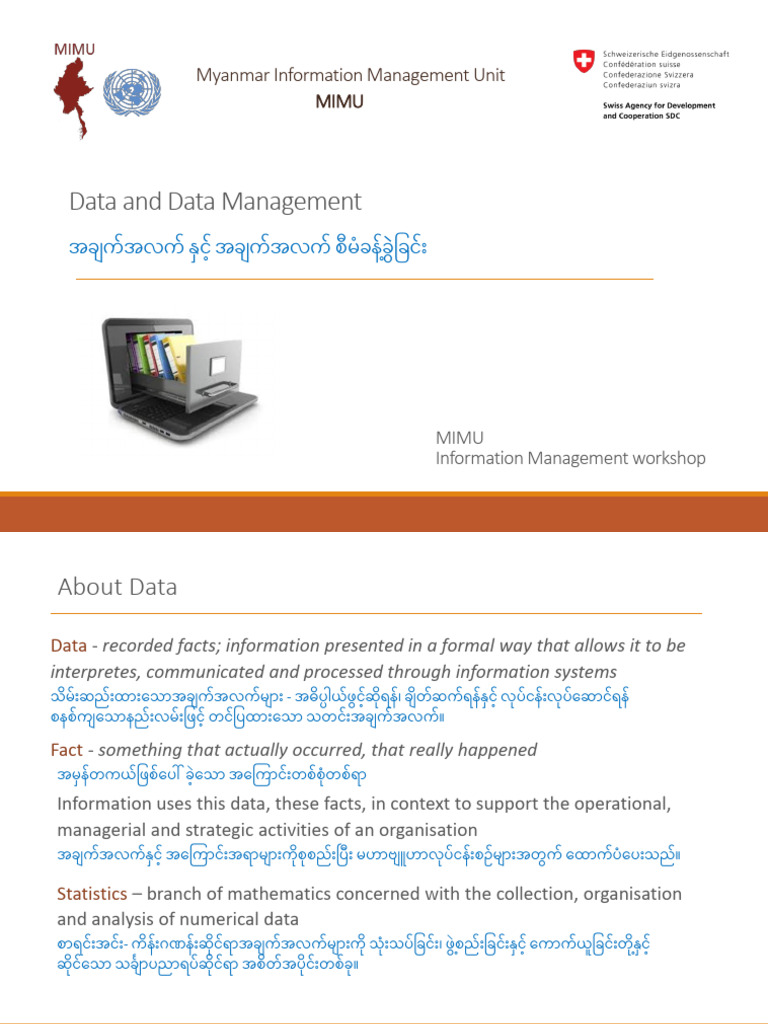 Data and Data Management Burmese | PDF