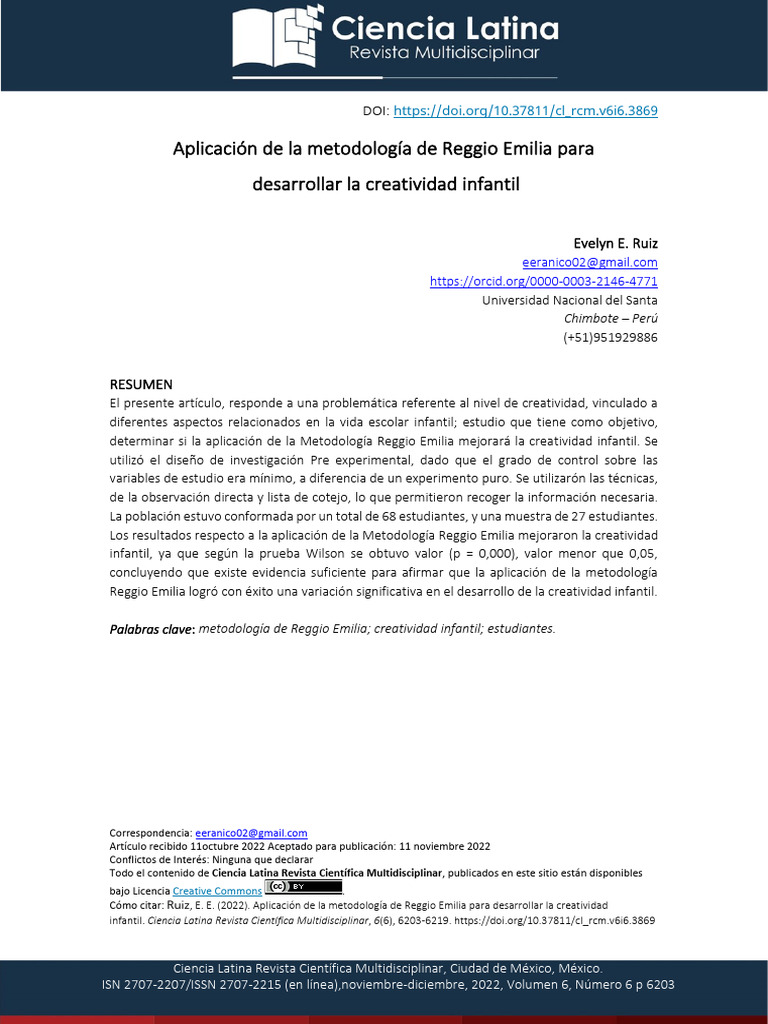3869-Texto Del Artículo-15247-1-10-20221213 | PDF | Maestros | Aprendizaje